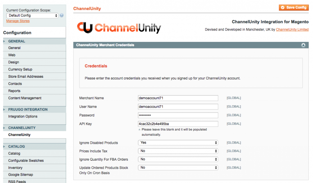 Magento 1 Settings - ChannelUnity Knowledgebase