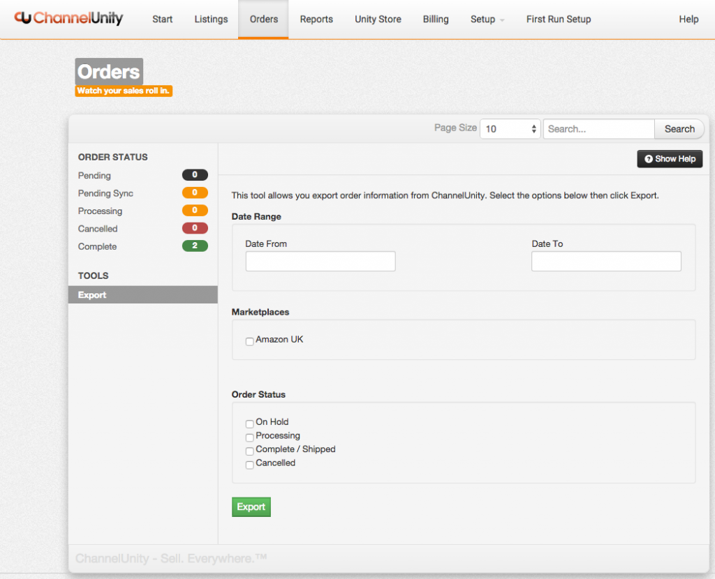 The Orders Screen - ChannelUnity Knowledgebase