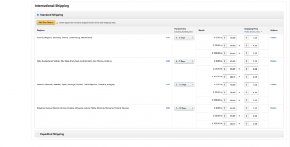Amazon Shipping Templates - ChannelUnity Knowledgebase