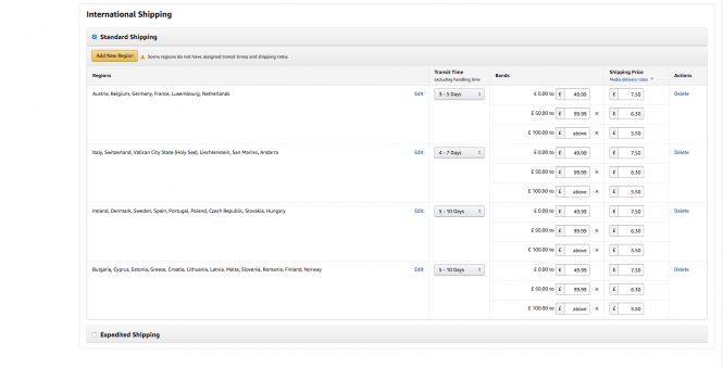 Amazon Shipping Templates - ChannelUnity Knowledgebase