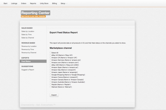 Feed Status Report - ChannelUnity Knowledgebase