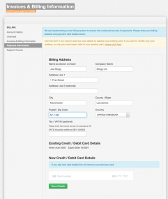 How to change card detail? - ChannelUnity Knowledgebase